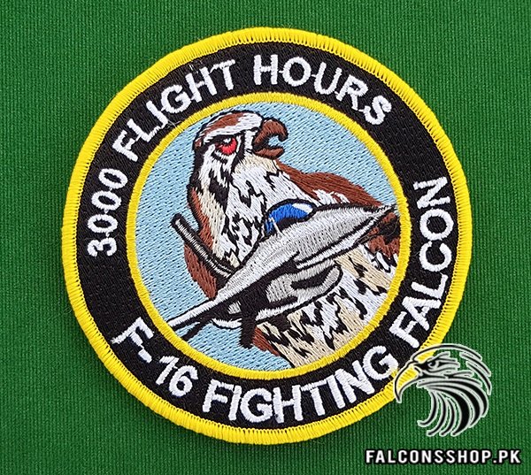 3000 Flight Hours F-16 Patch - Falcons Shop