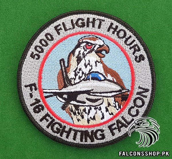 5000 Flight Hours F-16 Patch - Falcons Shop
