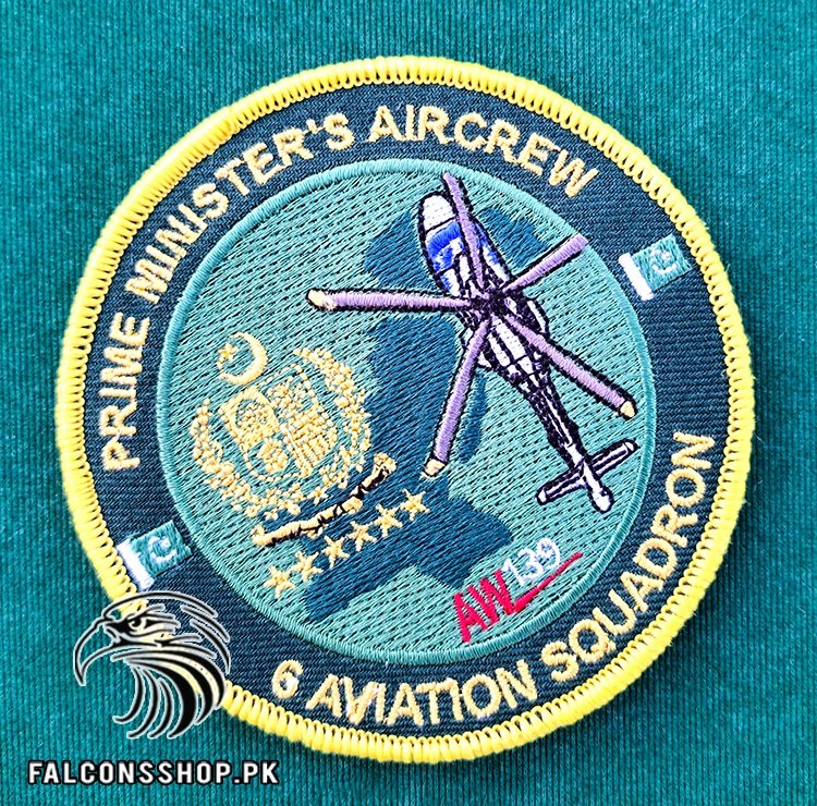 6 Aviation Squadron Prime Minister's Air Crew Patch - Falcons Shop