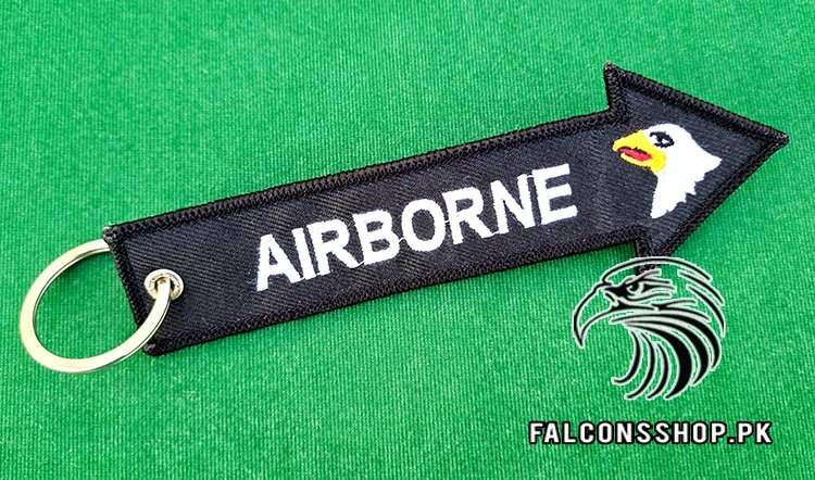 Airborne Embroidery Keychain - Falcons Shop