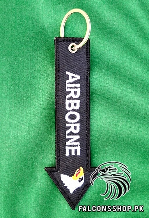 Airborne Embroidery Keychain - Falcons Shop