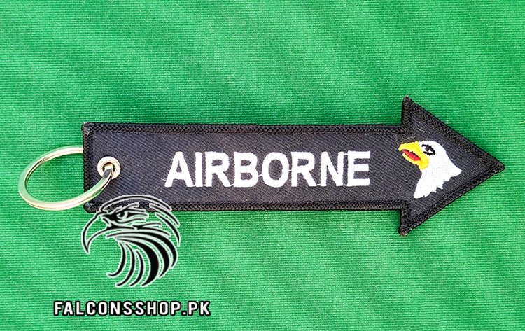 Airborne Embroidery Keychain - Falcons Shop