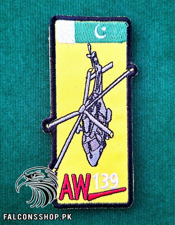 AW139 Helicopter Pakistan Patch - Falcons Shop