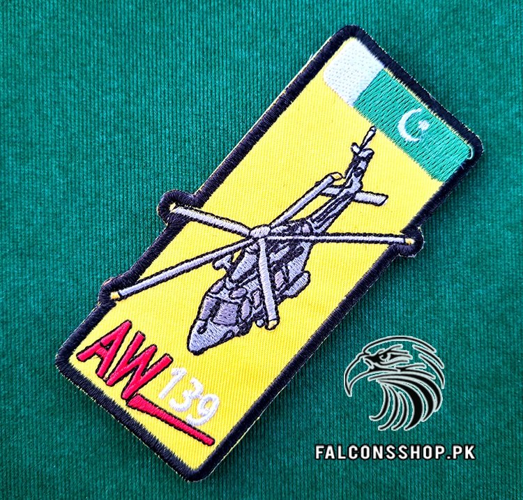 AW139 Helicopter Pakistan Patch - Falcons Shop