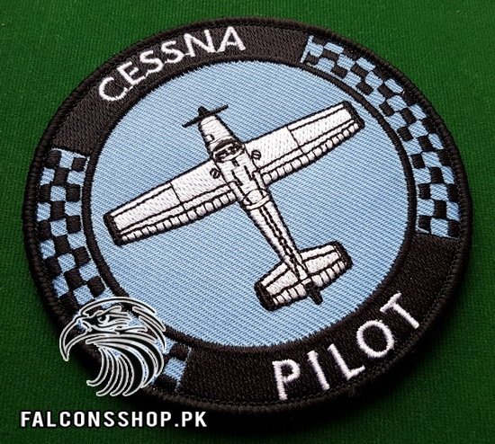 Cessna Pilot Patch (Blue) - Falcons Shop