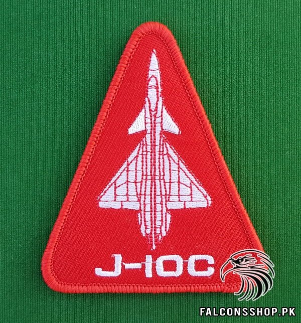 Chengdu J-10C Patch (Red) - Falcons Shop