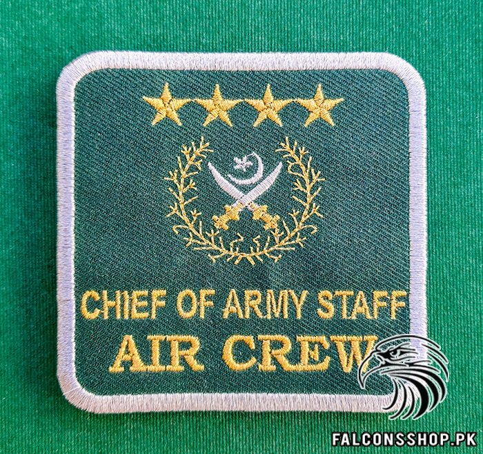 Chief of Army Staff Air Crew Patch (Silver) - Falcons Shop