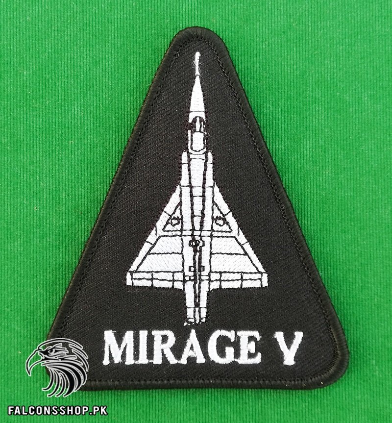 Dassault Mirage V Shoulder Patch (Black) - Falcons Shop