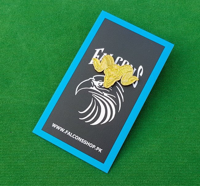 Markhor Lapel Pin (Golden) - Falcons Shop
