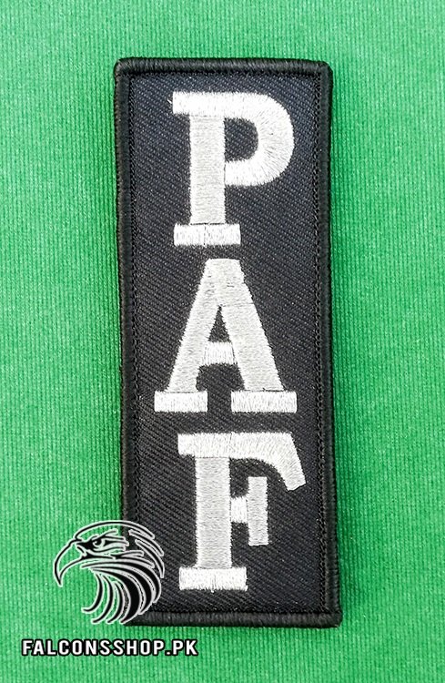PAF Shoulder Patch (Black) - Falcons Shop