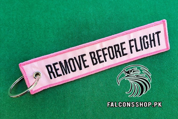 Remove Before Flight Keychain (Pink) - Falcons Shop