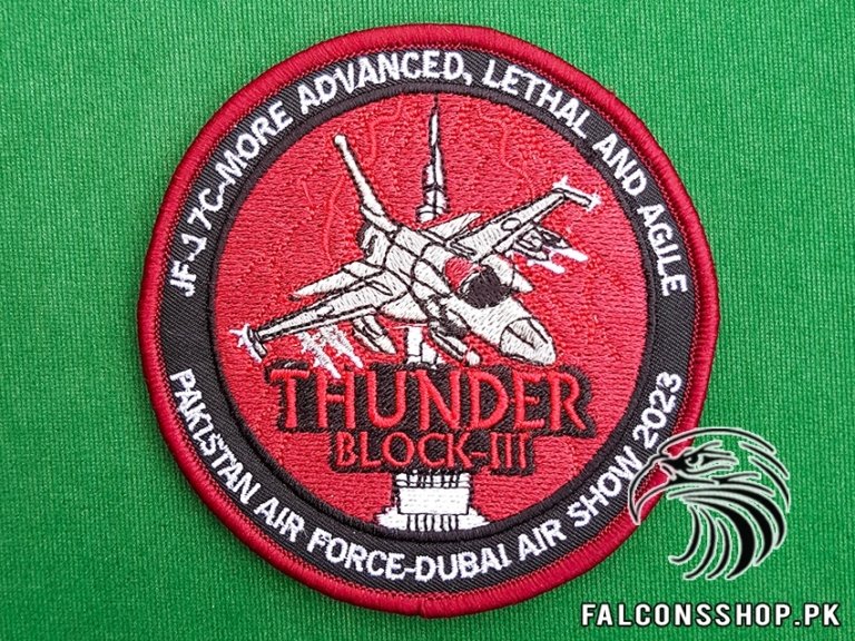 JF-17C Block III Dubai Airshow 2023 Patch - Falcons Shop