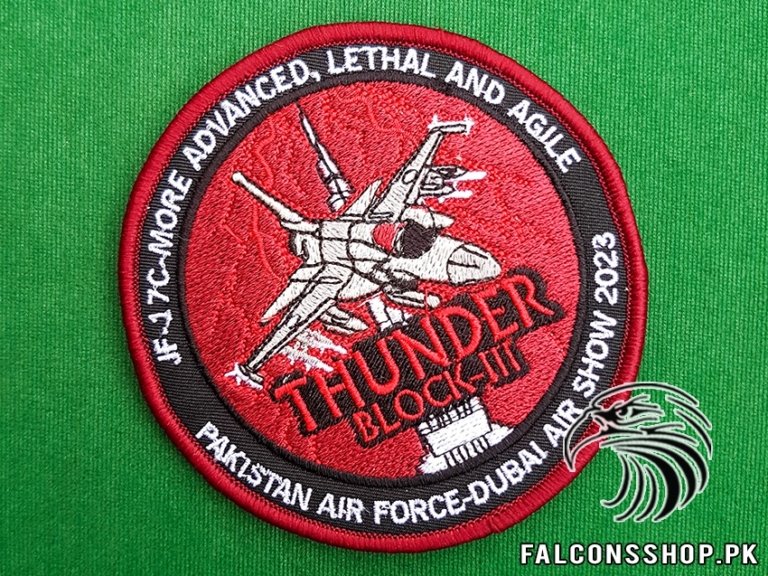 JF-17C Block III Dubai Airshow 2023 Patch - Falcons Shop