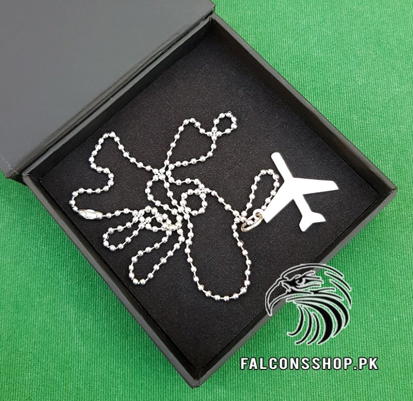Airplane Necklace (Silver) - Falcons Shop