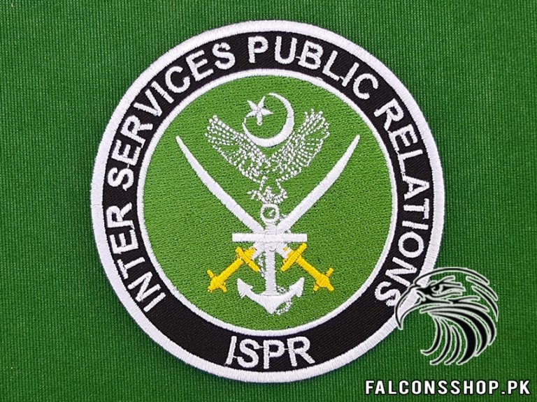 Inter Services Public Relations ISPR Patch (White) - Falcons Shop