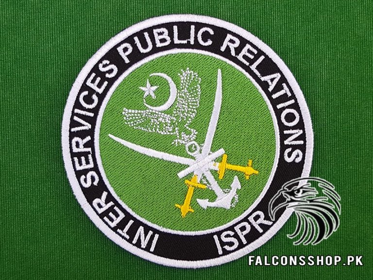 Inter Services Public Relations ISPR Patch (White) - Falcons Shop