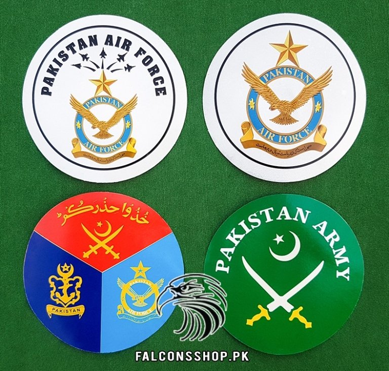 Package 5: Pakistan Armed Forces Car Stickers - Falcons Shop