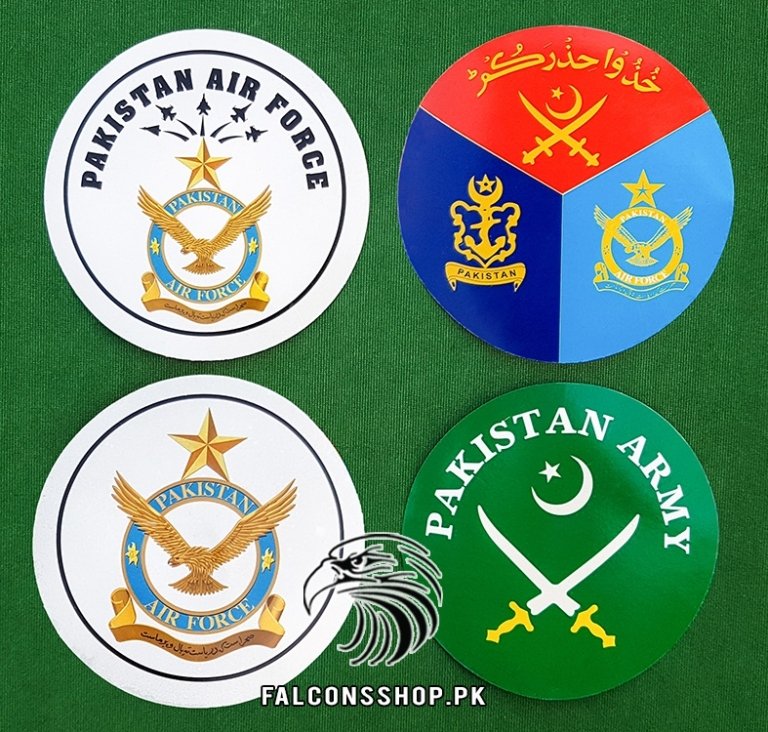 Package 5: Pakistan Armed Forces Car Stickers - Falcons Shop